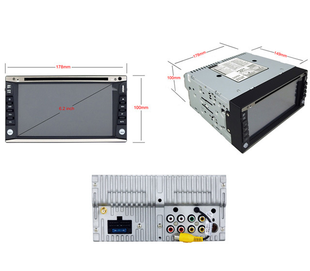 6.2inch Double DIN Car DVD Player with GPS Navigation - Buy Car DVD ...